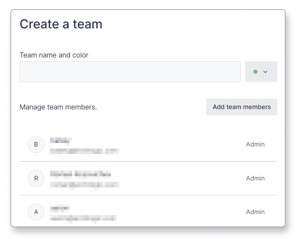 Create a Team