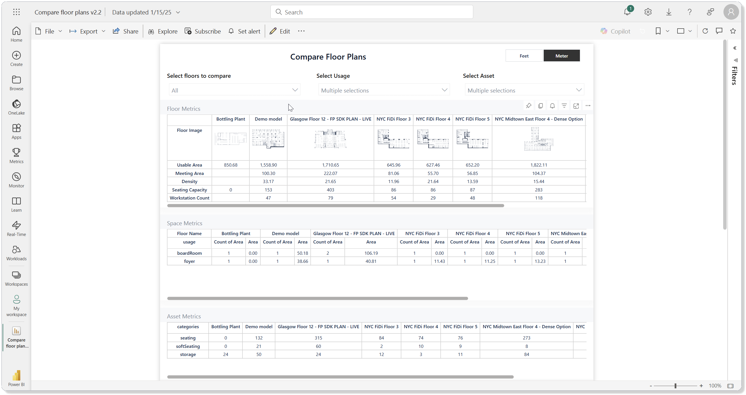 Viewing Archilogic Data in Power BI