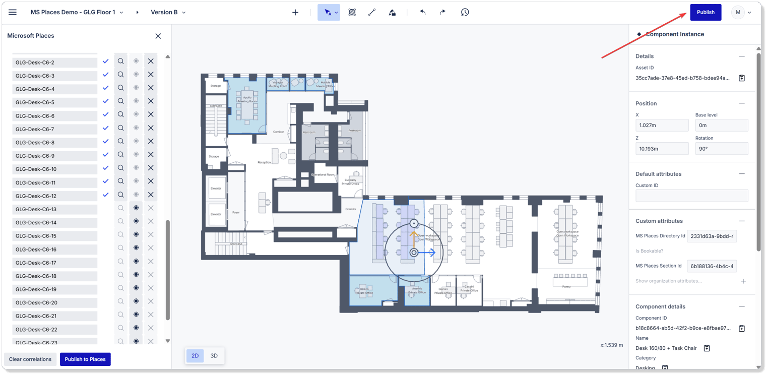 Microsoft Places Data-Mapping Process