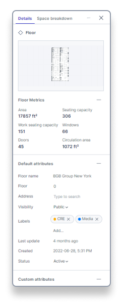 Edit the name, address, and metadata of your floor plan model in the ...