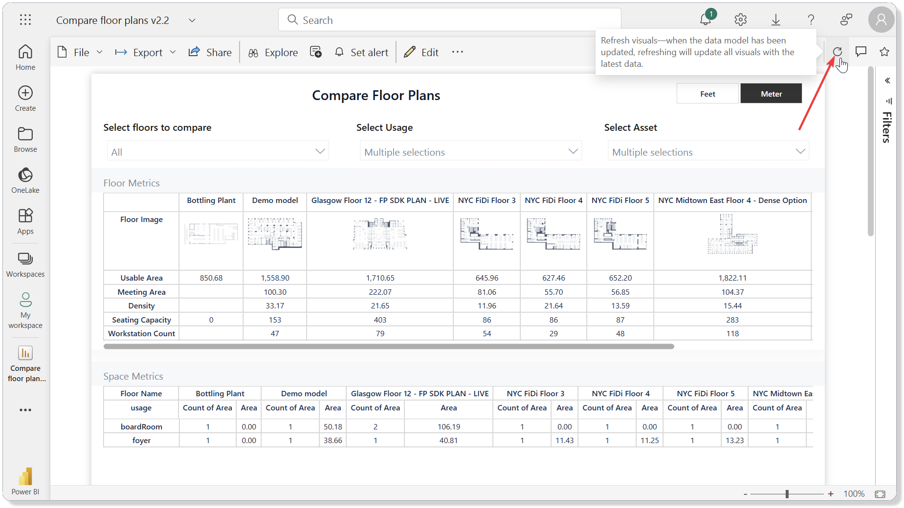 Viewing Archilogic Data in Power BI