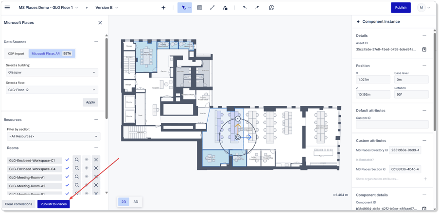 Microsoft Places Data-Mapping Process