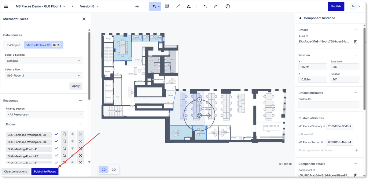 Microsoft Places Data-Mapping Process