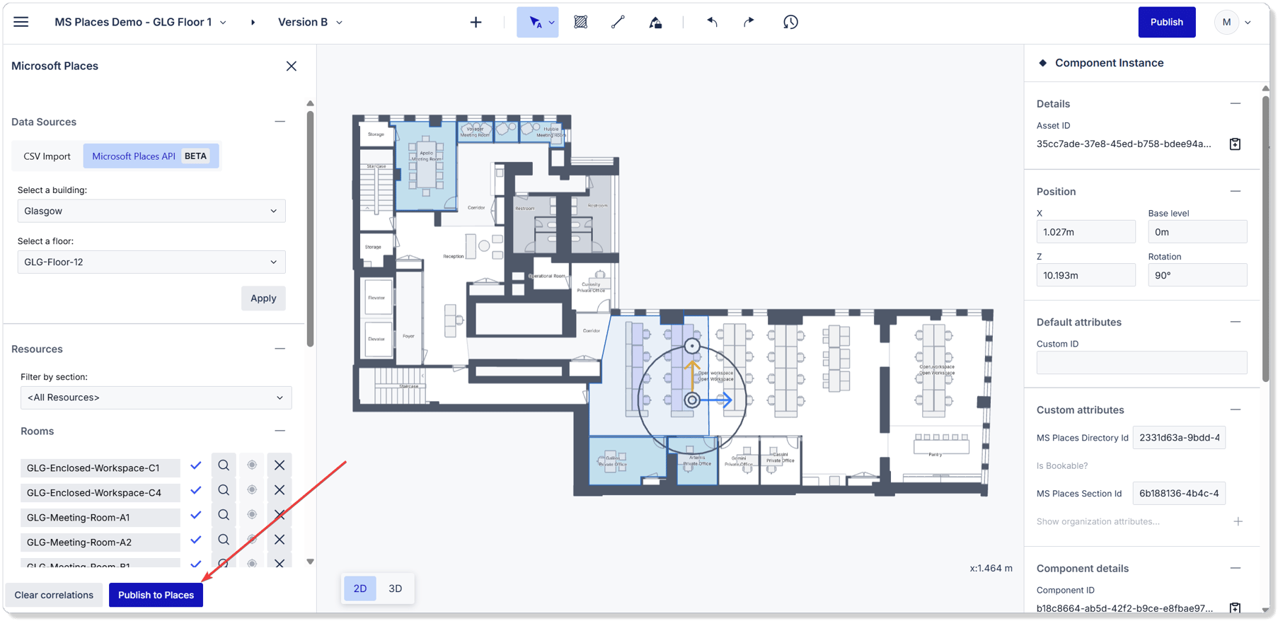 Microsoft Places Data-Mapping Process