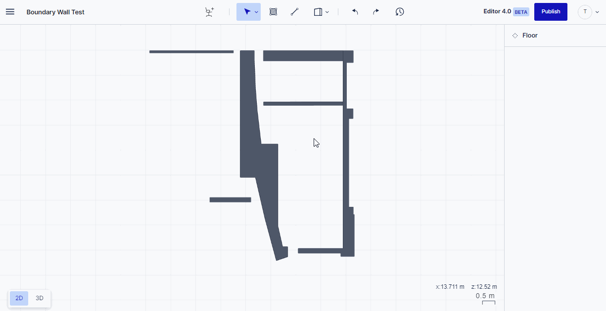 Draw a boundary wall